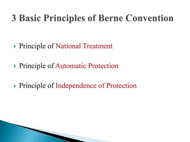 The Berne convention 1886 | PPT | Free Download