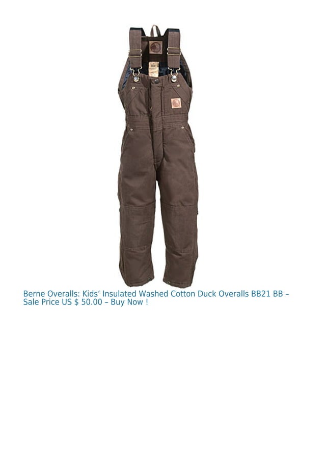Berne Overalls | PDF