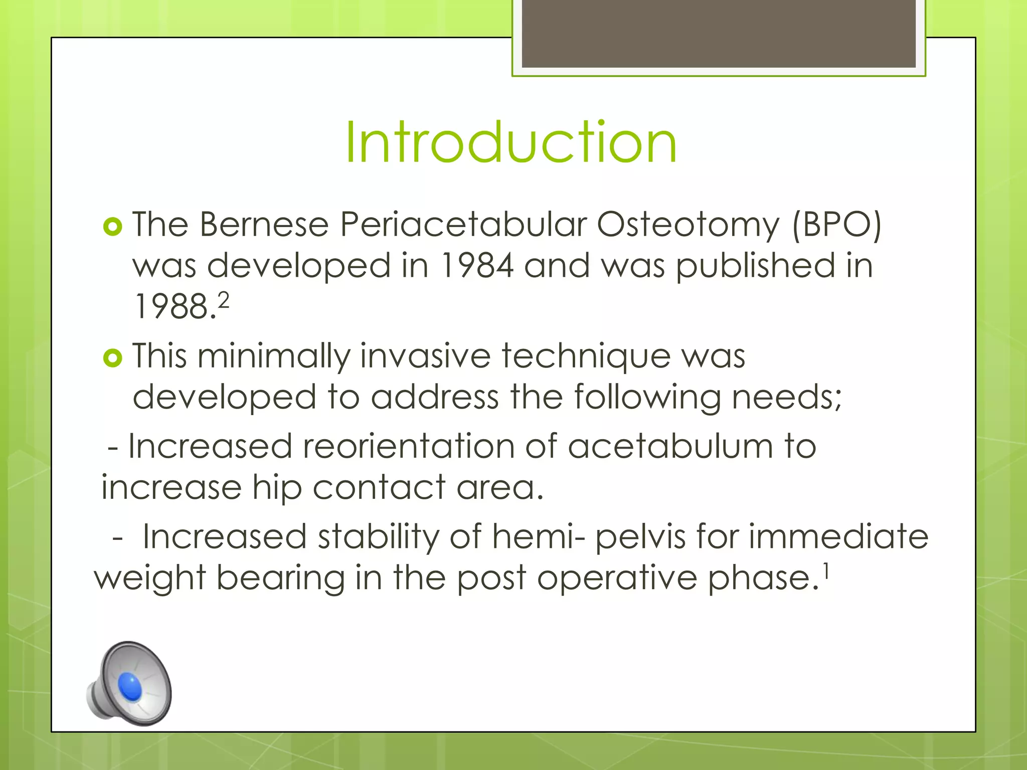 Bernese periacetabular osteotomy | PPSX