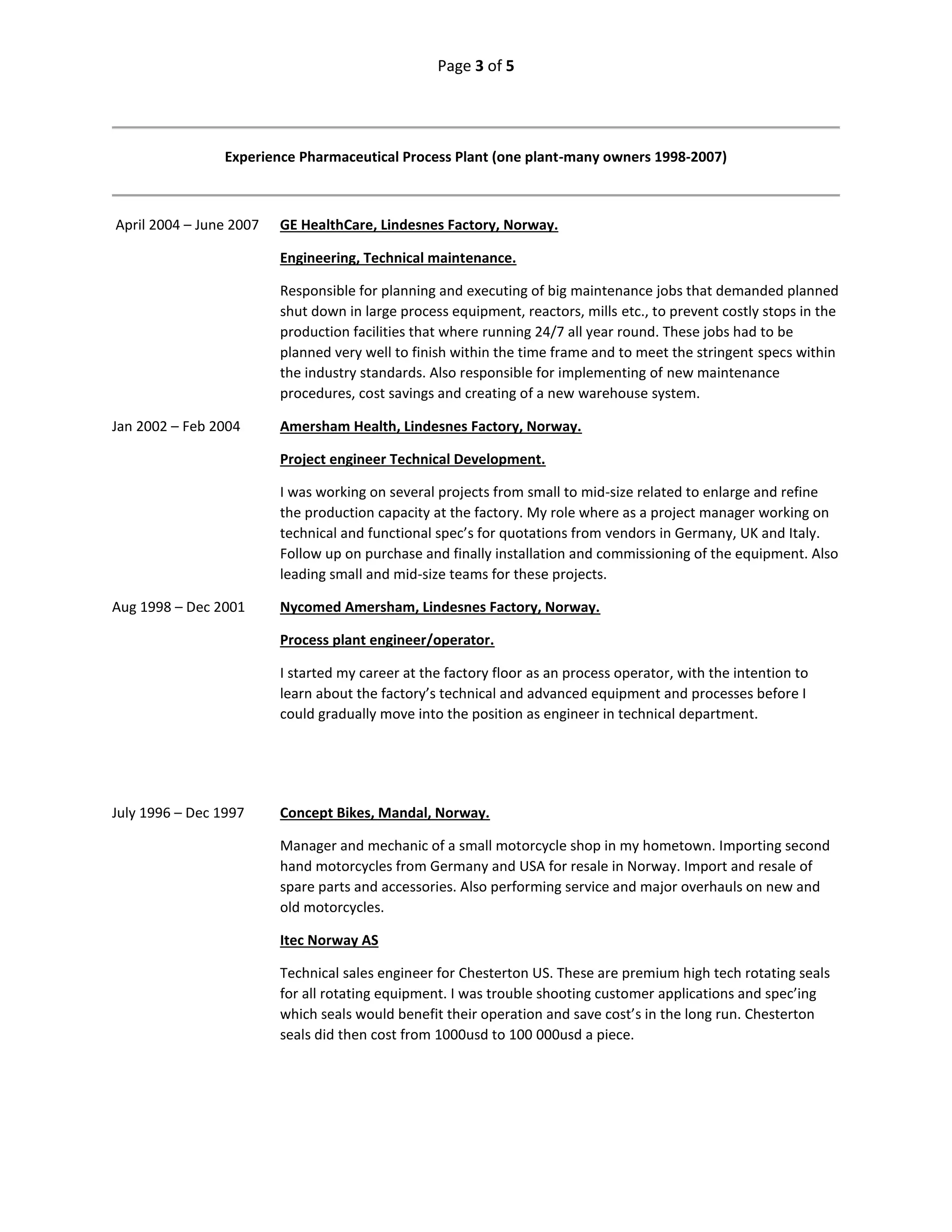 Bernhard hoff cv english l | PDF