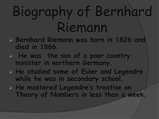Bernhardriemann | PPT