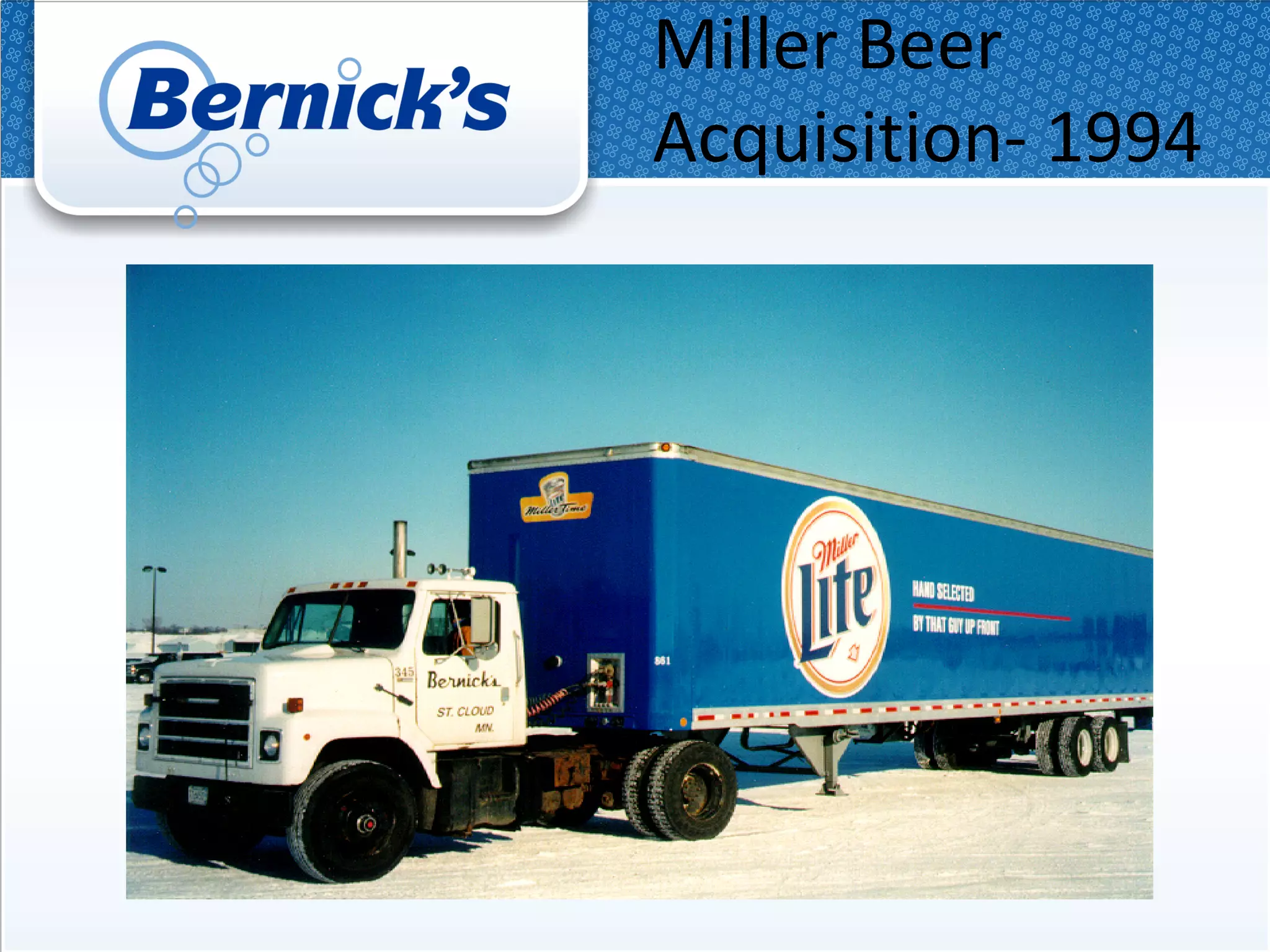 Bernicks inc overview | PDF