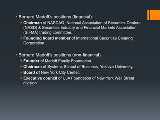 BERNIE MADOFF SCANDAL.pptx
