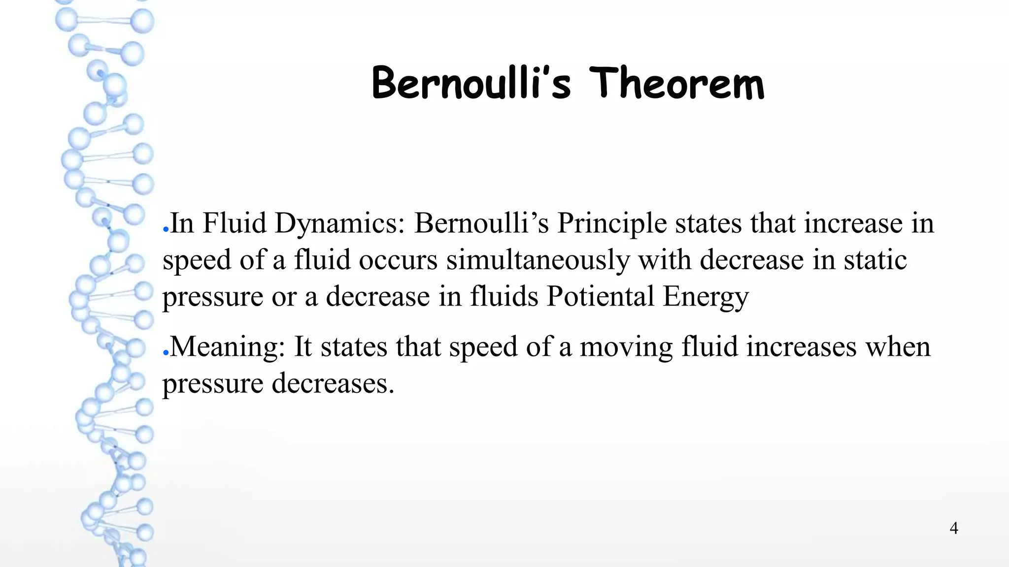 Theory on Bernoullis Euation | PDF