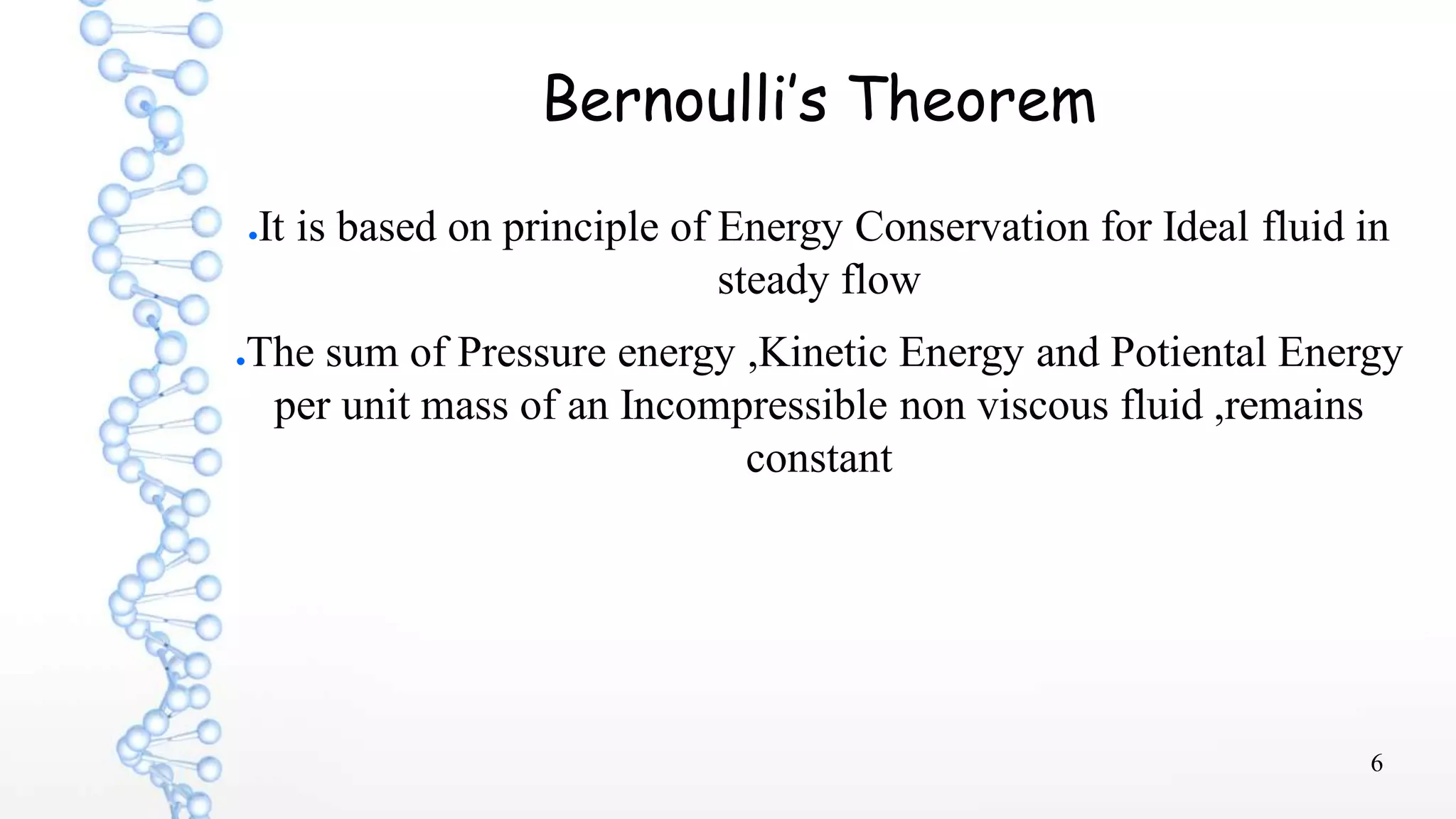 Theory on Bernoullis Euation | PDF