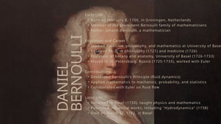 Project Presentation on Daniel Bernoulli | PPTX
