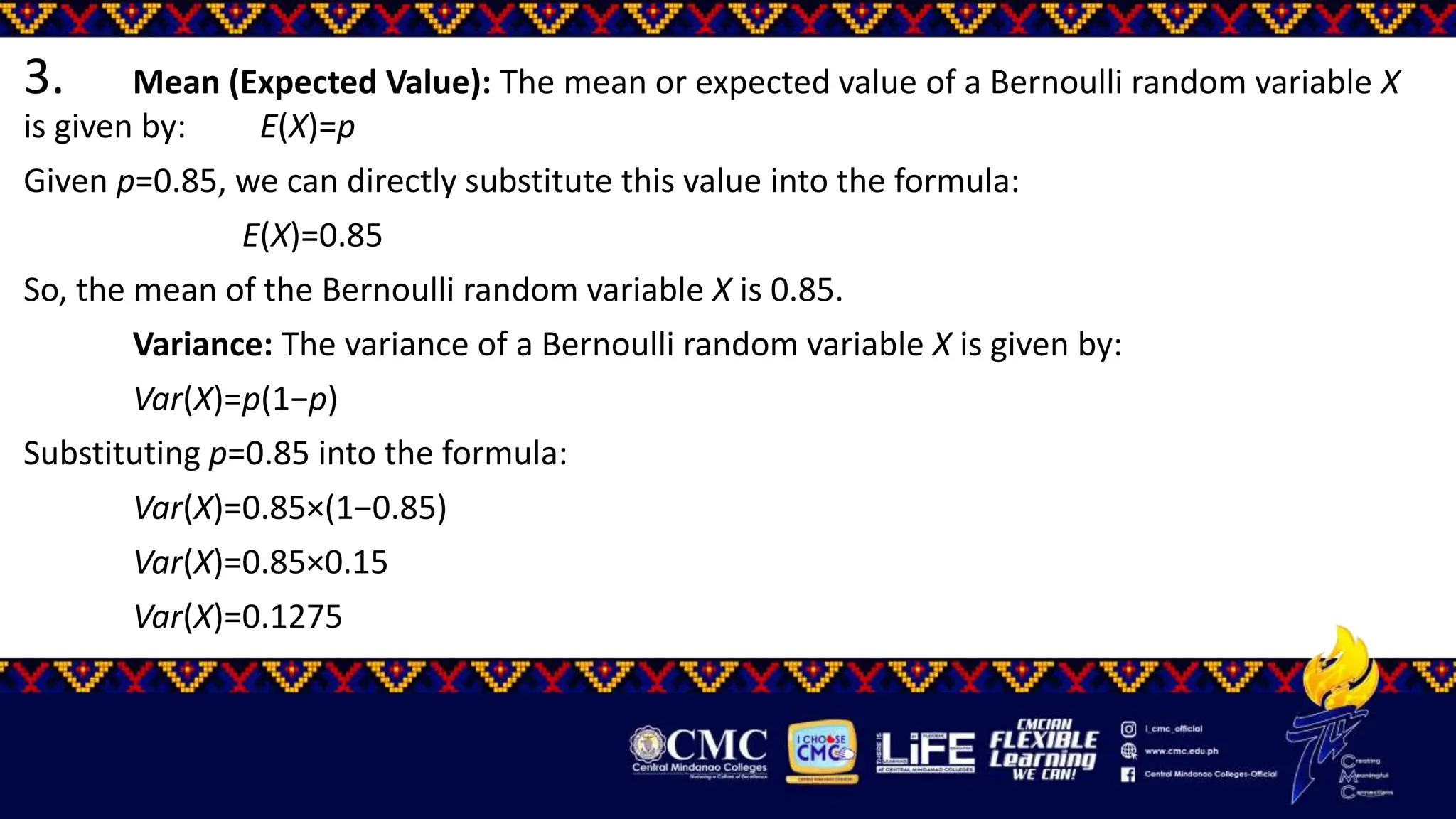 Theory of Probability-Bernoulli, Binomial, Passion | PPT