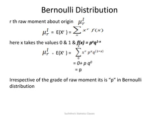Bernoulli distribution | PPTX