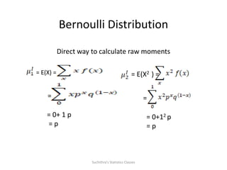 Bernoulli distribution | PPTX