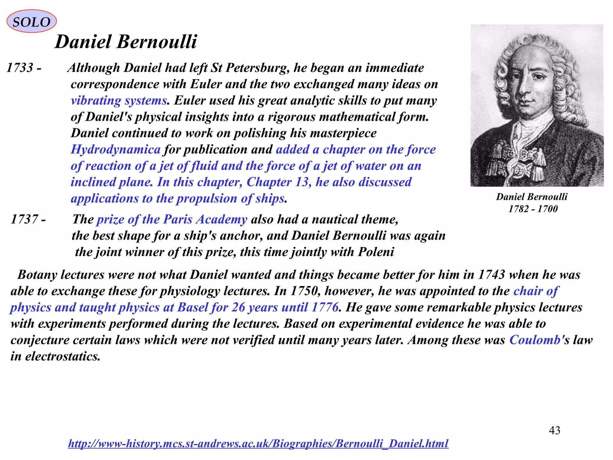 Bernoulli Family | PPT
