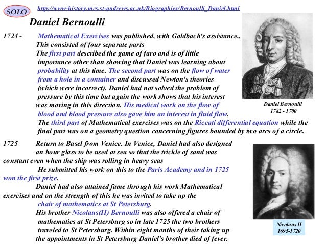 Bernoulli Family Tree