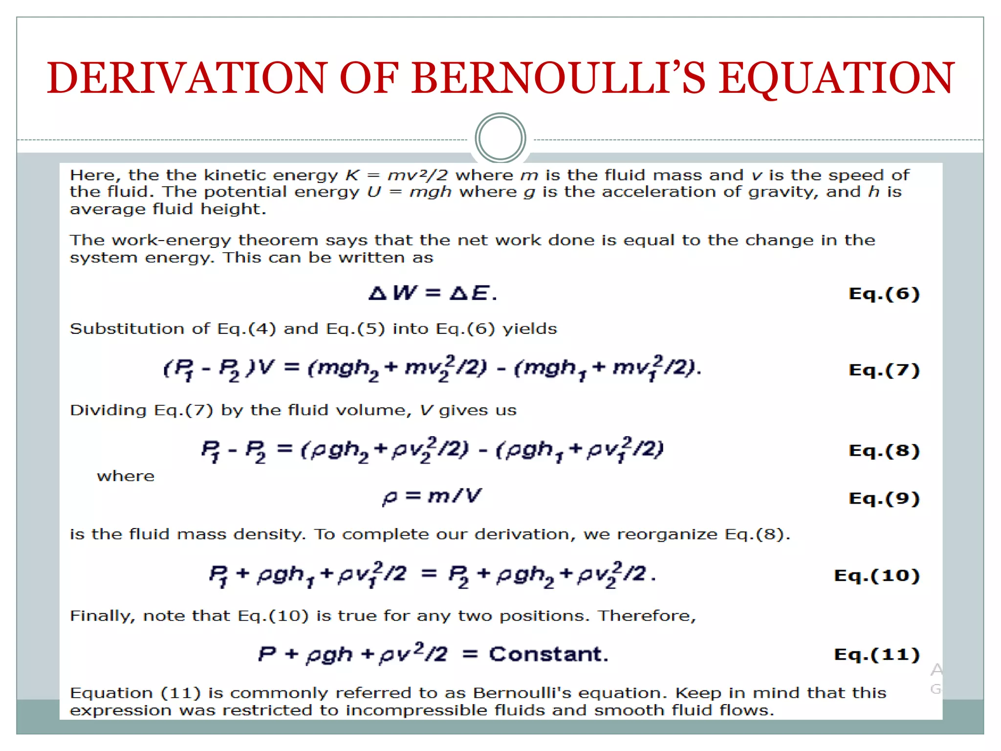 Bernoullis Theorem (proof and explaination) | PPTX