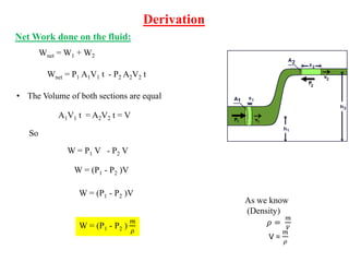 Bernoullis equation | PPTX