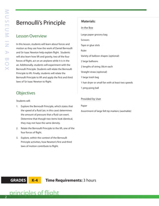 bernoullis principle of fluids and their properties | PDF