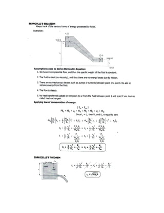 Bernoulli's equation | PDF