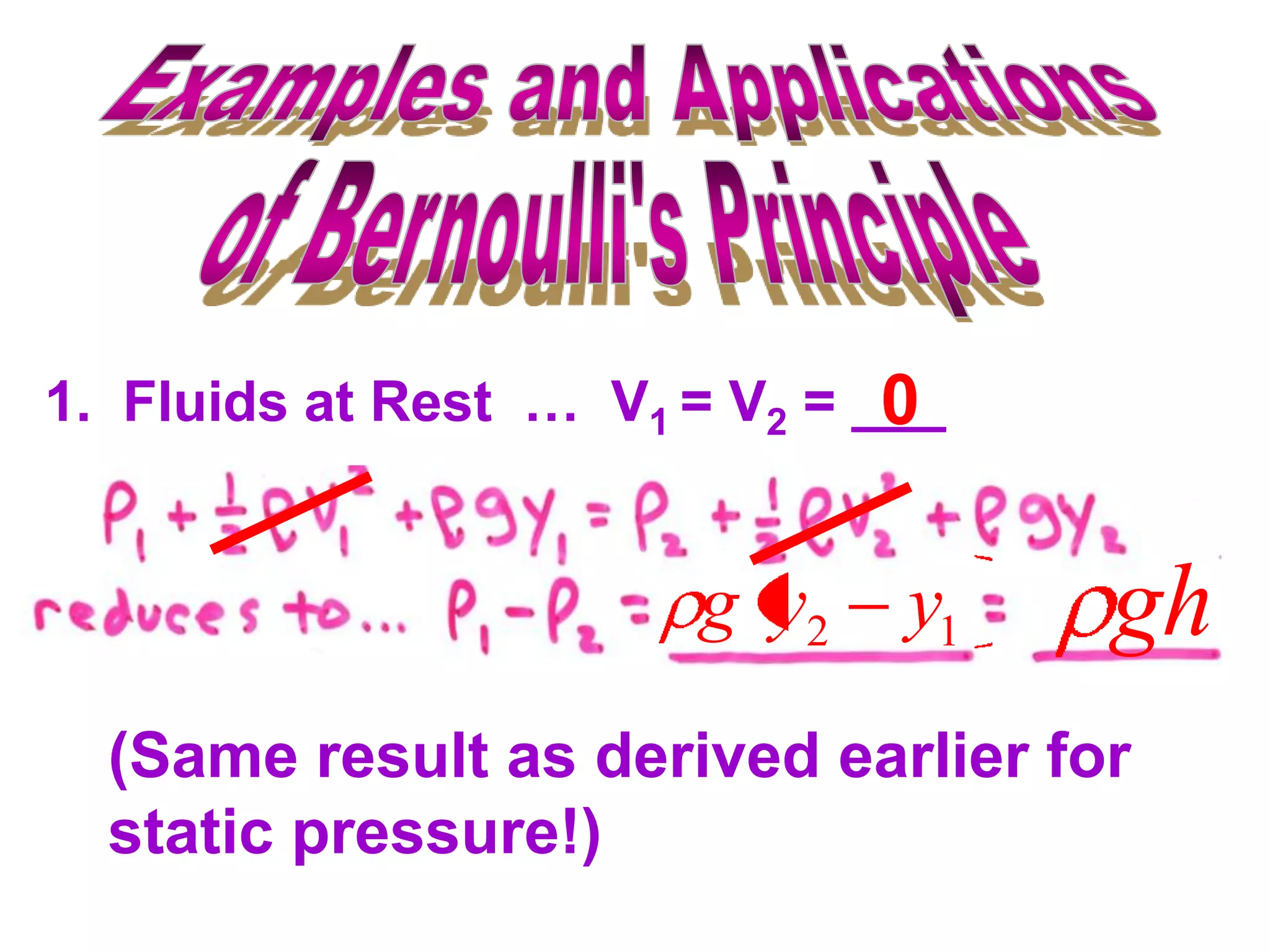 Bernoulli’s equation | PPTX