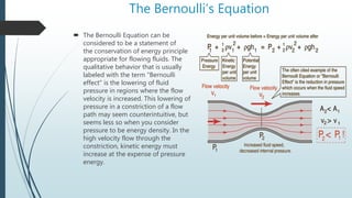Bernoulli’s equation and its significance | PPTX