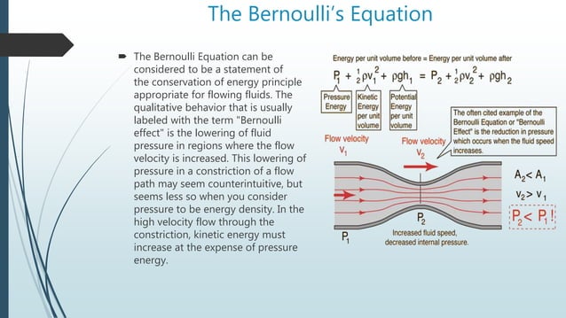 Bernoulli’s equation and its significance | PPTX | Physics | Science