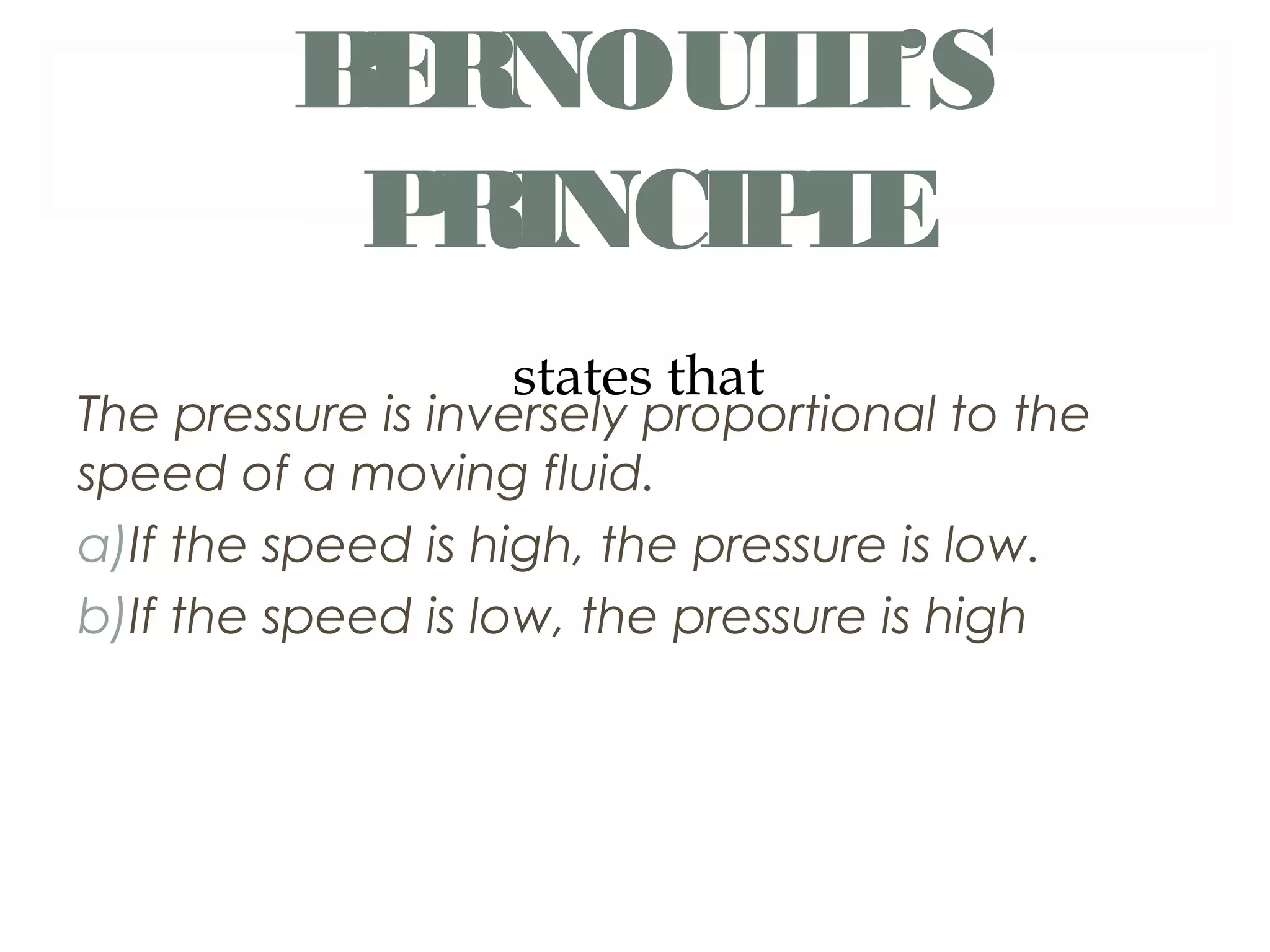 Bernoulli’s principle | PPT
