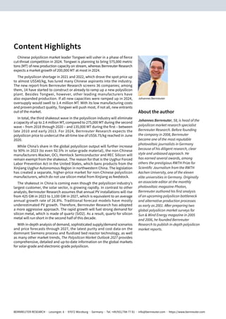 Polysilicon Market Outlook 2027 – Your Market Guide for Solar and ...