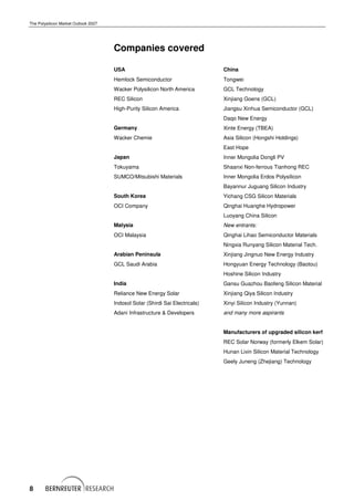 Polysilicon Market Outlook 2027 – Your Market Guide for Solar and ...