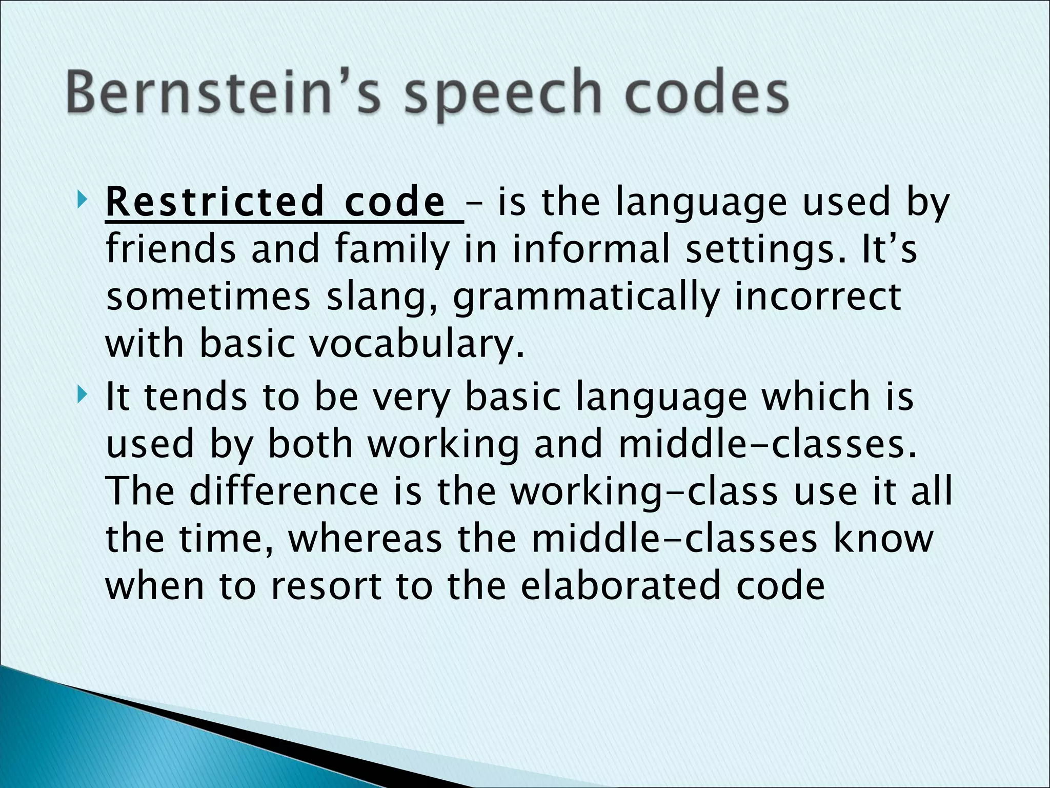 Speech codes | PPT