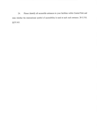 Bernstein v. City of New York - Plaintiff's Interrogatories | PDF