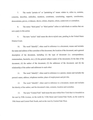 Bernstein v. City of New York - Plaintiff's Interrogatories | PDF