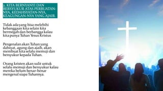 BERNYANYILAH BAGI TUHAN, HAI SEGENAP BUMI.pptx