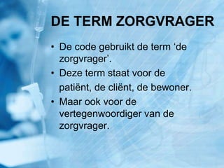 Beroepscode verpleegkundigen | PPTX