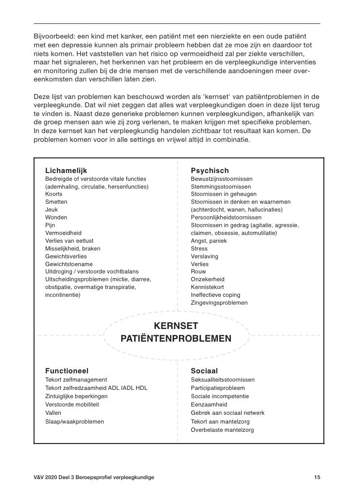 Beroepsprofiel verpleegkundige