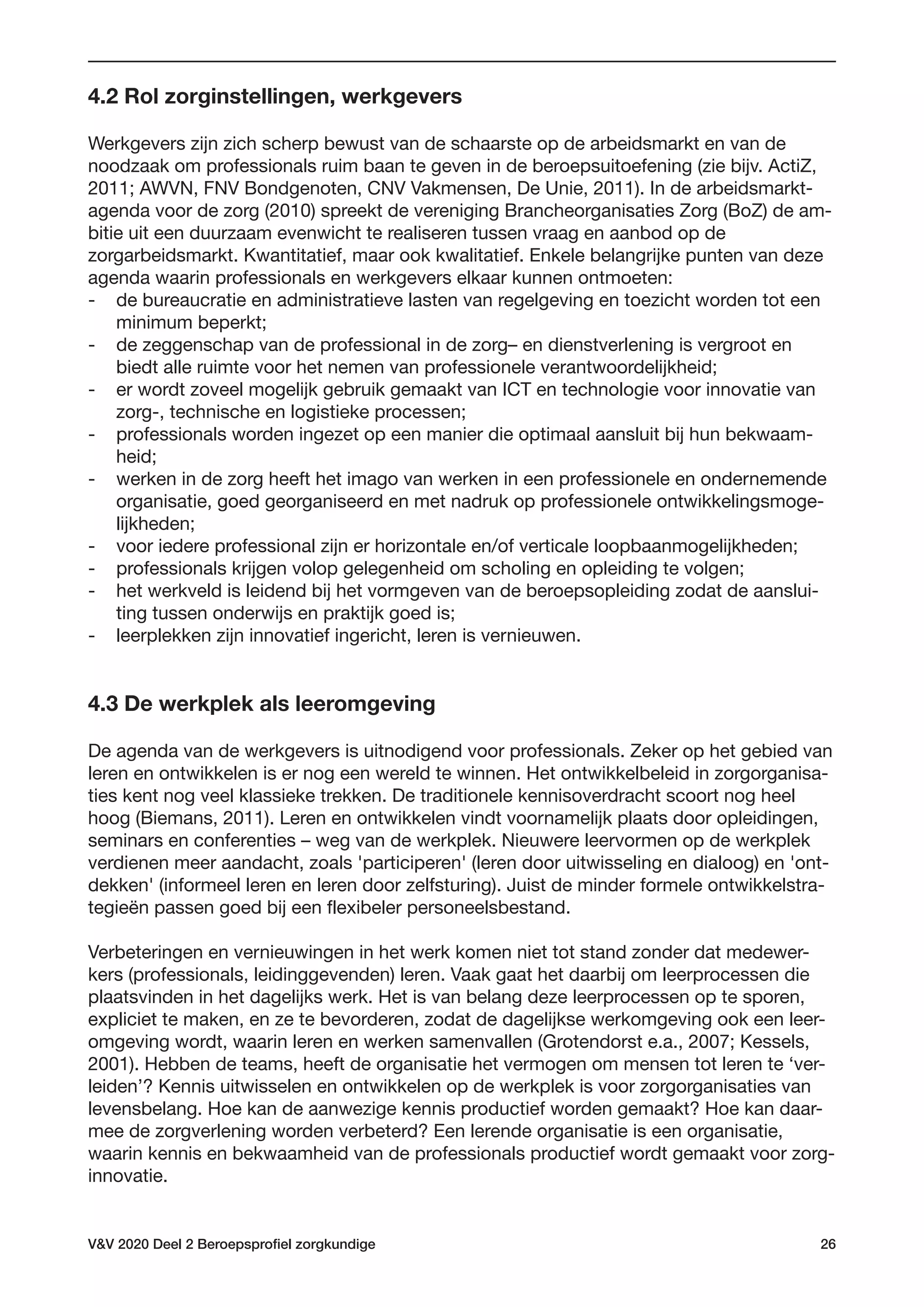 Beroepsprofiel zorgkundige | PDF