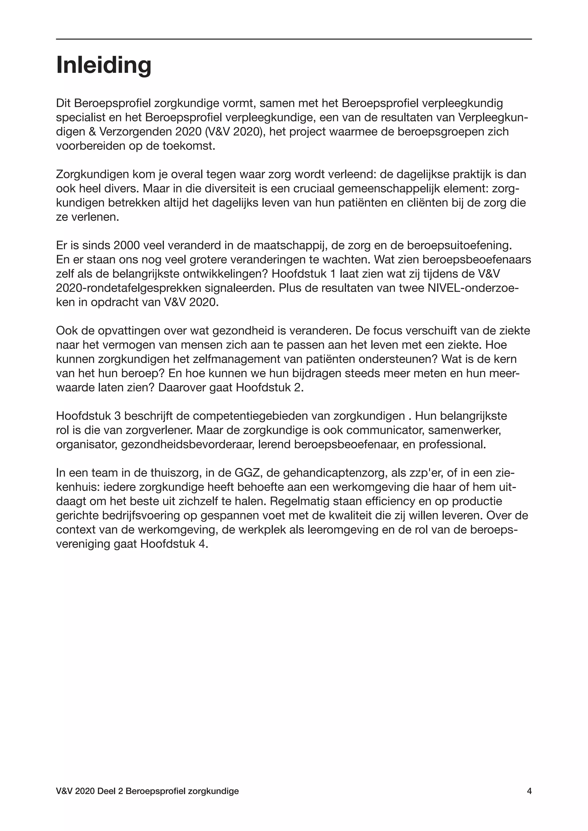 Beroepsprofiel zorgkundige | PDF