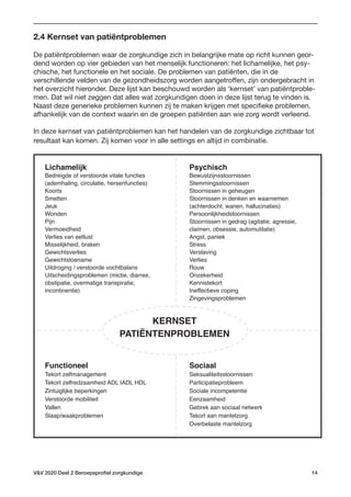 Beroepsprofiel zorgkundige | PDF