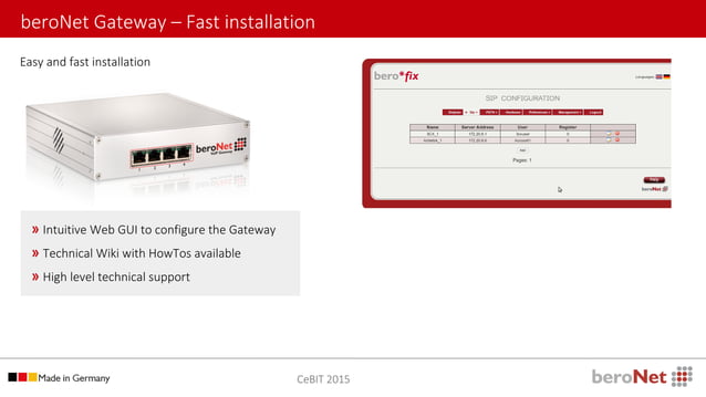 beroNet Gateways | PDF