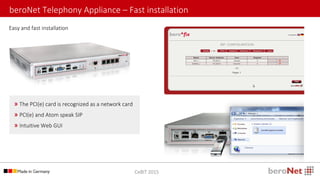 beroNet Telephony Appliance | PDF