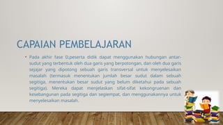 Memahami Hubungan Antar Sudut: Penyiku dan Pelurus dalam Geometri | PPTX