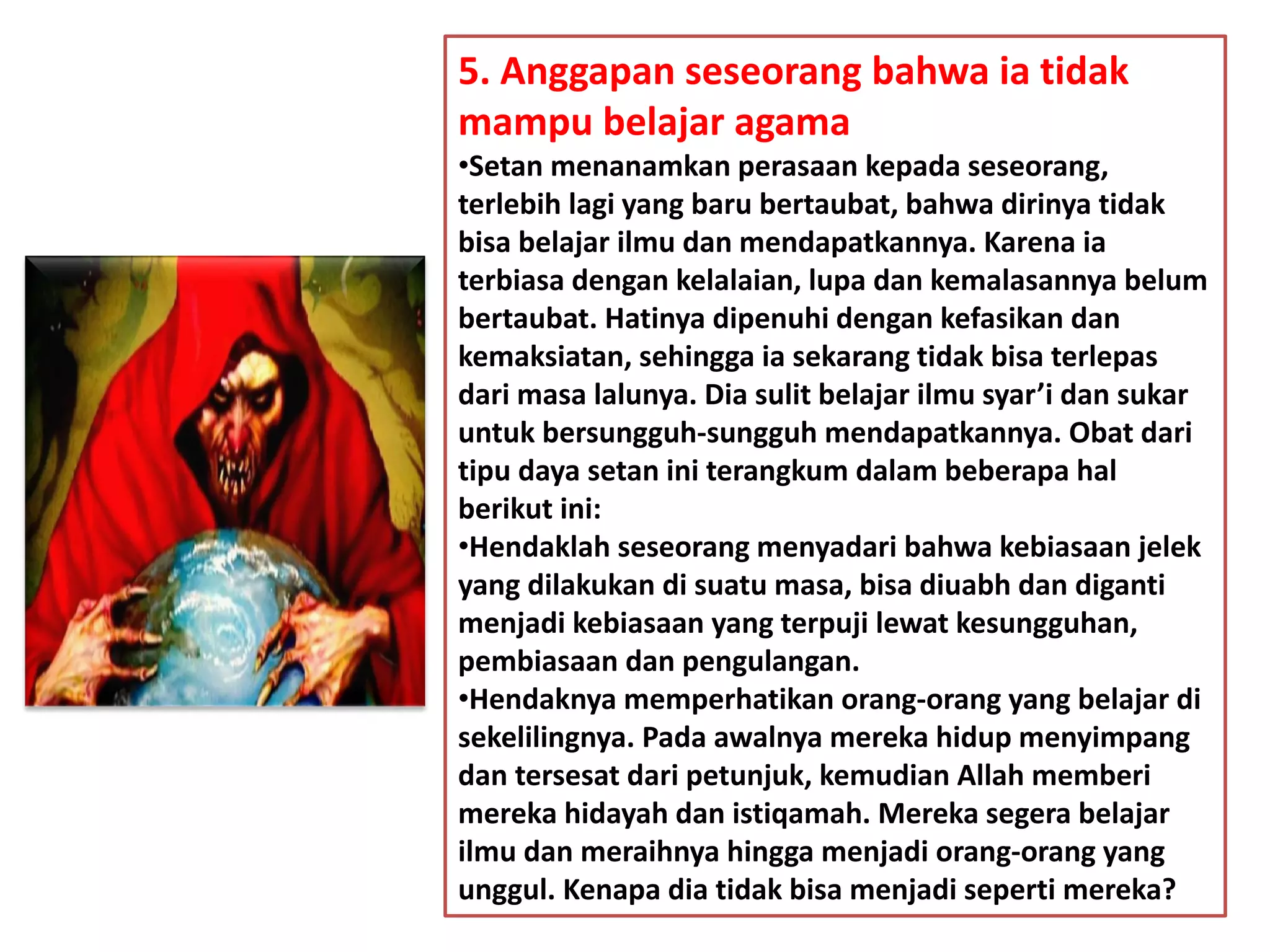 Berperang melawan syetan | PPT