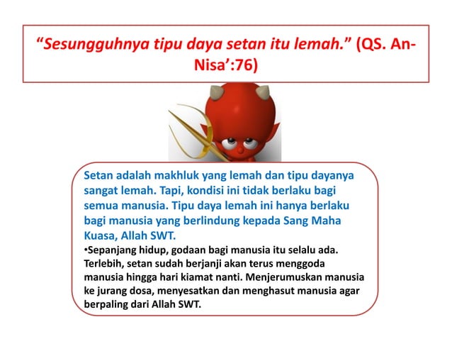 Berperang melawan syetan | PPT