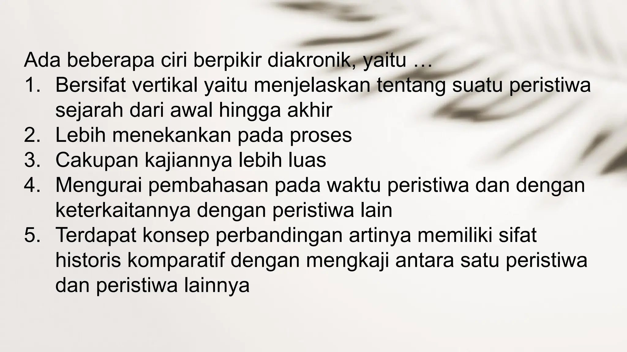 berpikir diakronis dan sinkronik dalam sejarah | PPT