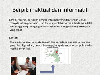 Berpikir kreatif dan kritis | PPT