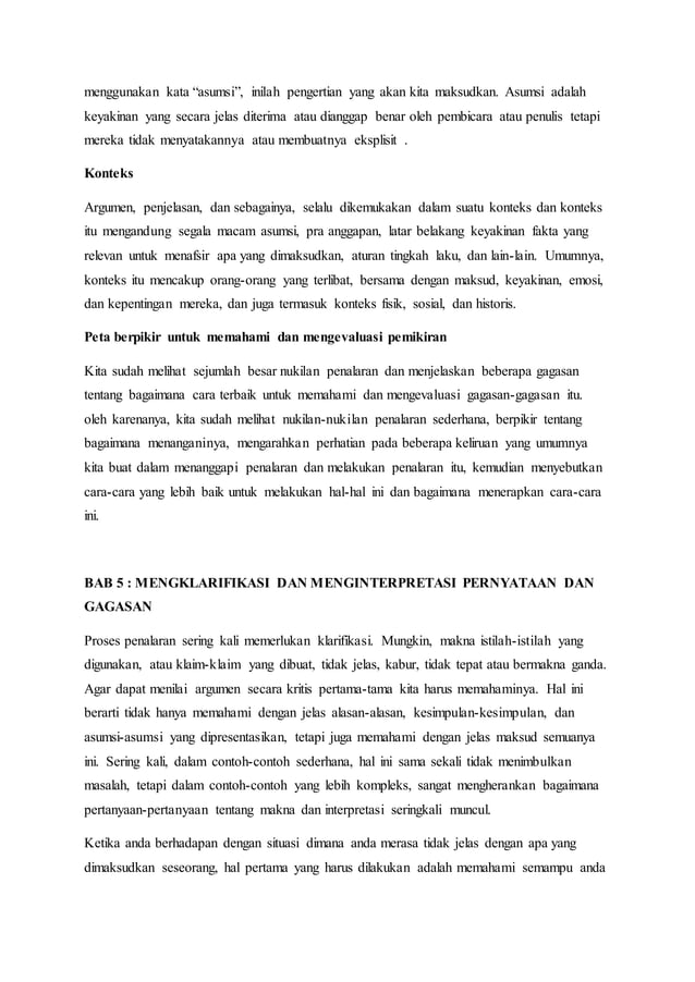 Berpikir kritis | PDF