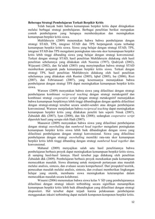 Berpikir kritis sitizubaidah-um | PDF