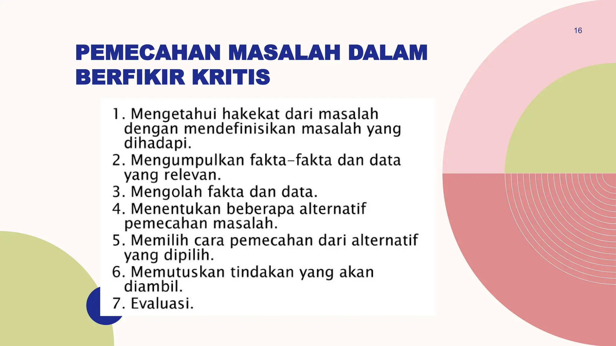 MATERI BERPIKIR KRITIS DALAM KEPERAWATAN | PPTX