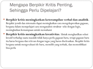 Berpikir Kritis (Chritical Thinking).ppt