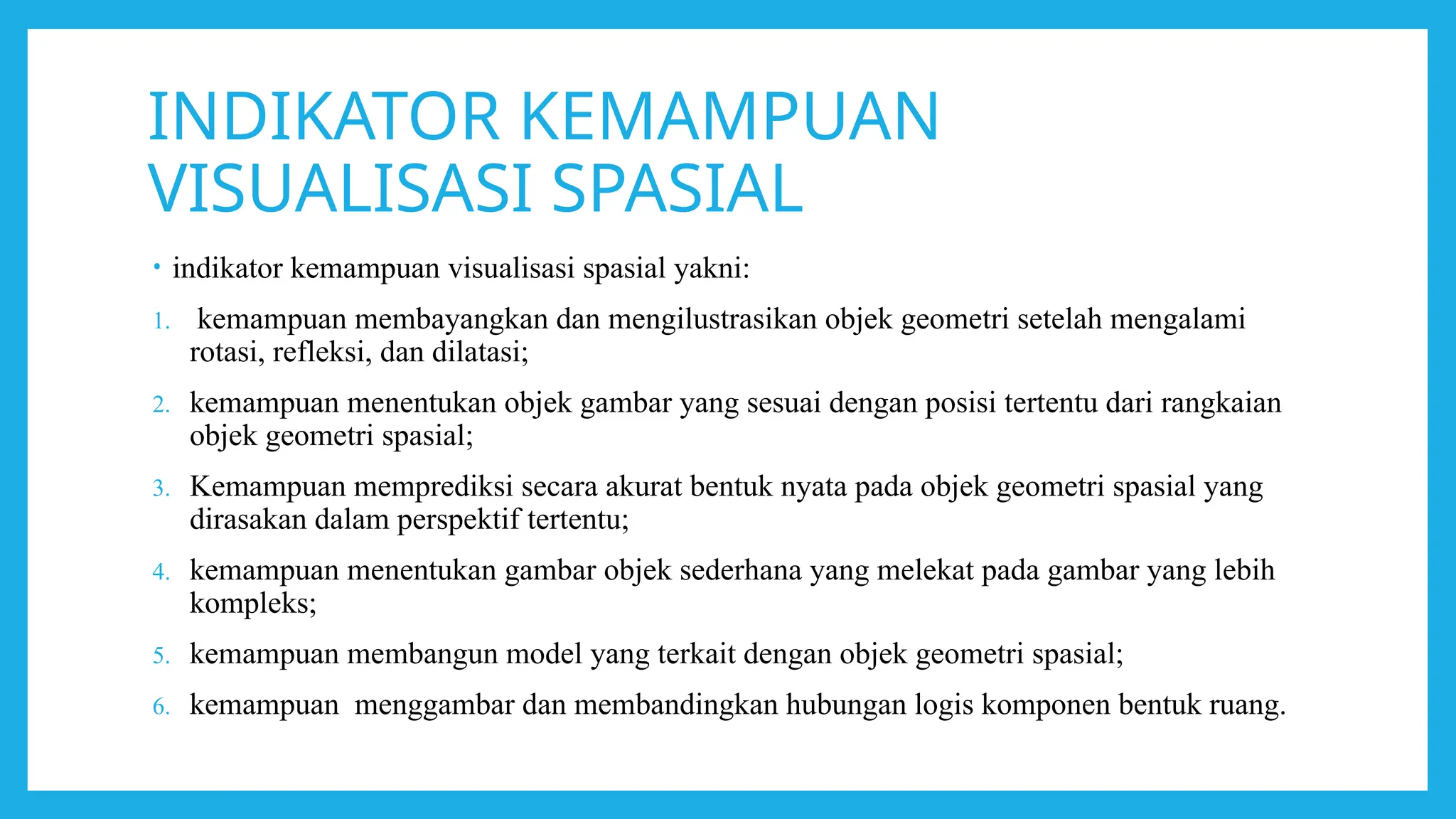 Keterampilan Berpikir matematis-berpikir spasial | PPTX