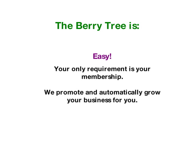 The Berry Tree - How it works! | PPT