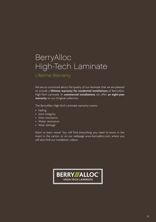 Catálogo BerryAlloc HighTech Laminado Original MadridForest | PDF