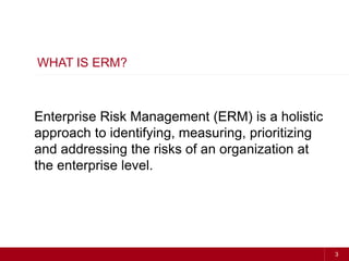 Enterprise Risk Management:from Resistance to Resilience | PPT