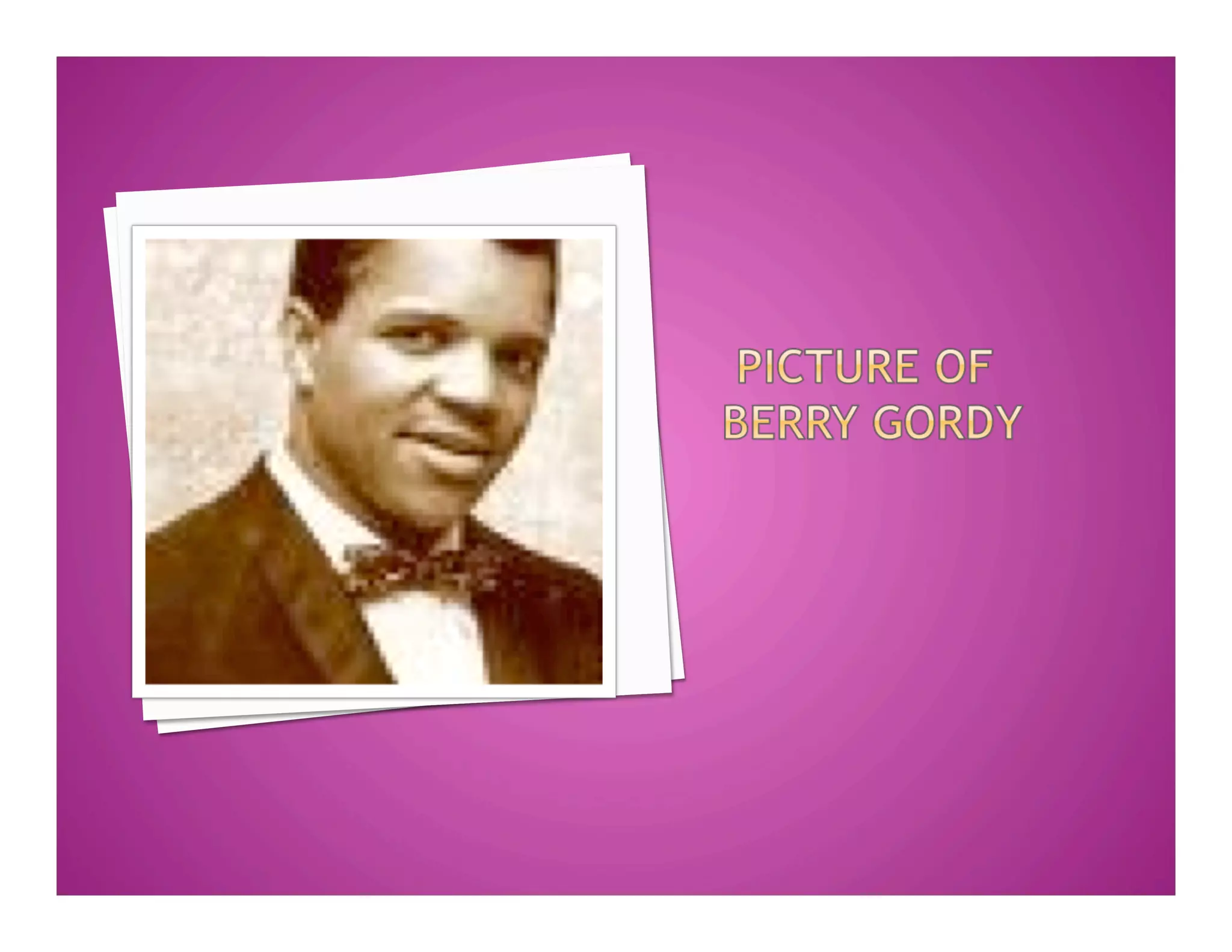 Berry Gordy | PDF